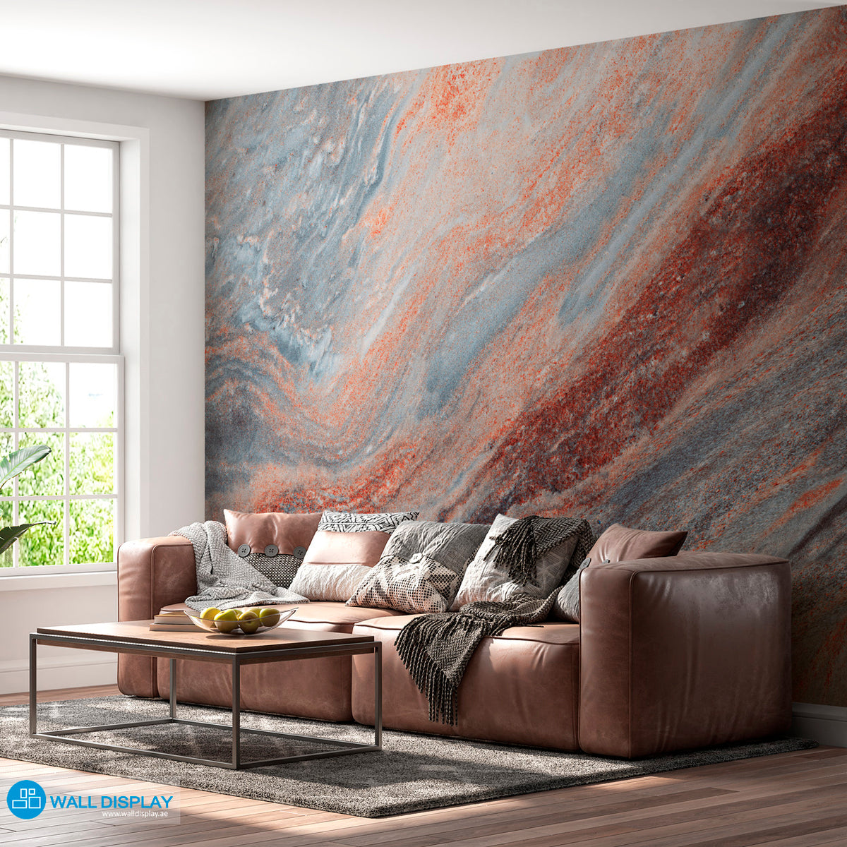 Molten Lava Marble Wall Mural in Dubai, Abu dhabi and All UAE
