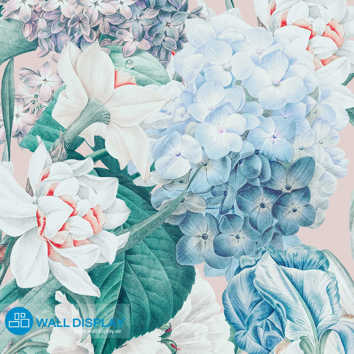 Tranquil Turquoise Iris Wallpaper in Dubai, Abu dhabi and All UAE