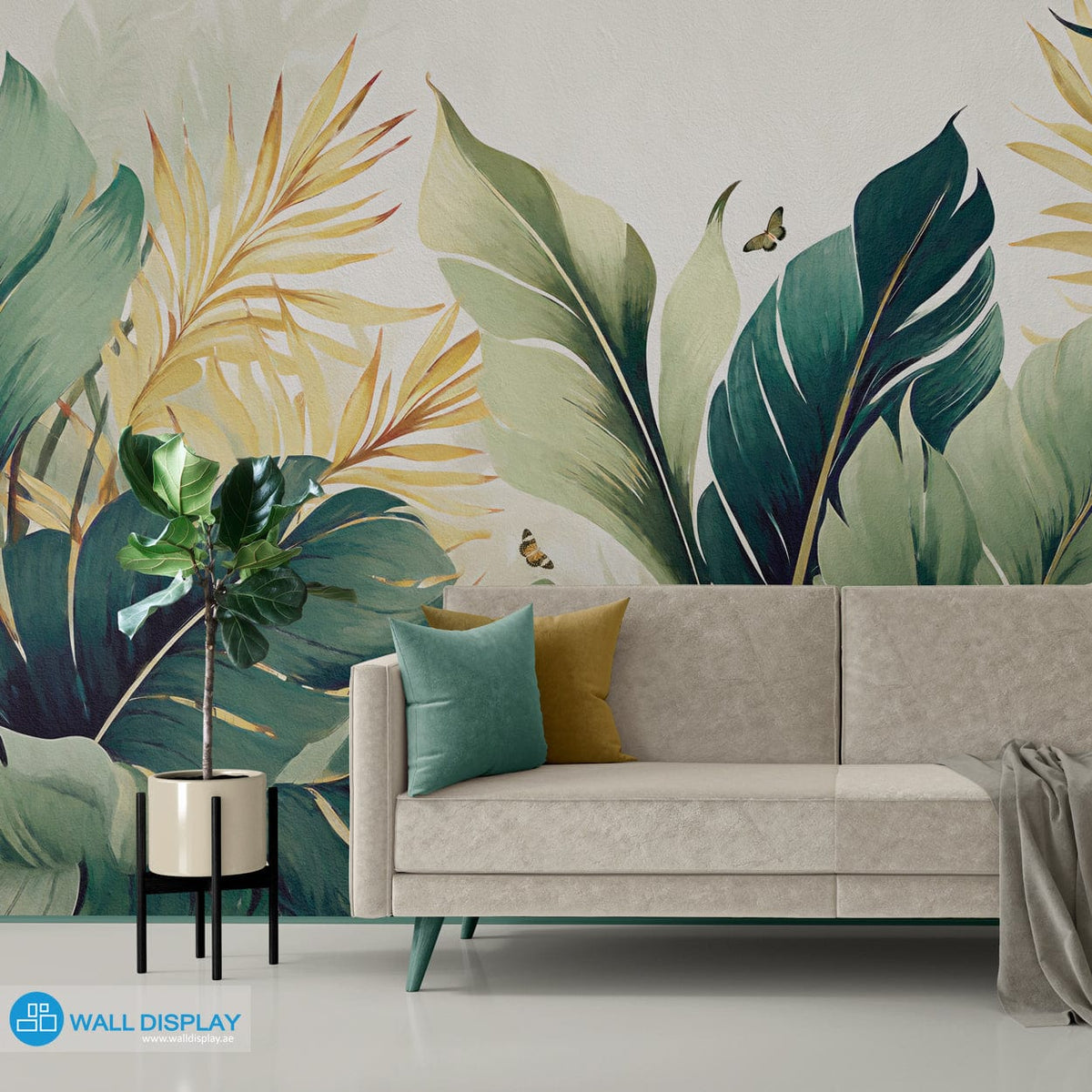 Tropical II - Wall Mural in dubai, Abu Dhabi and all UAE