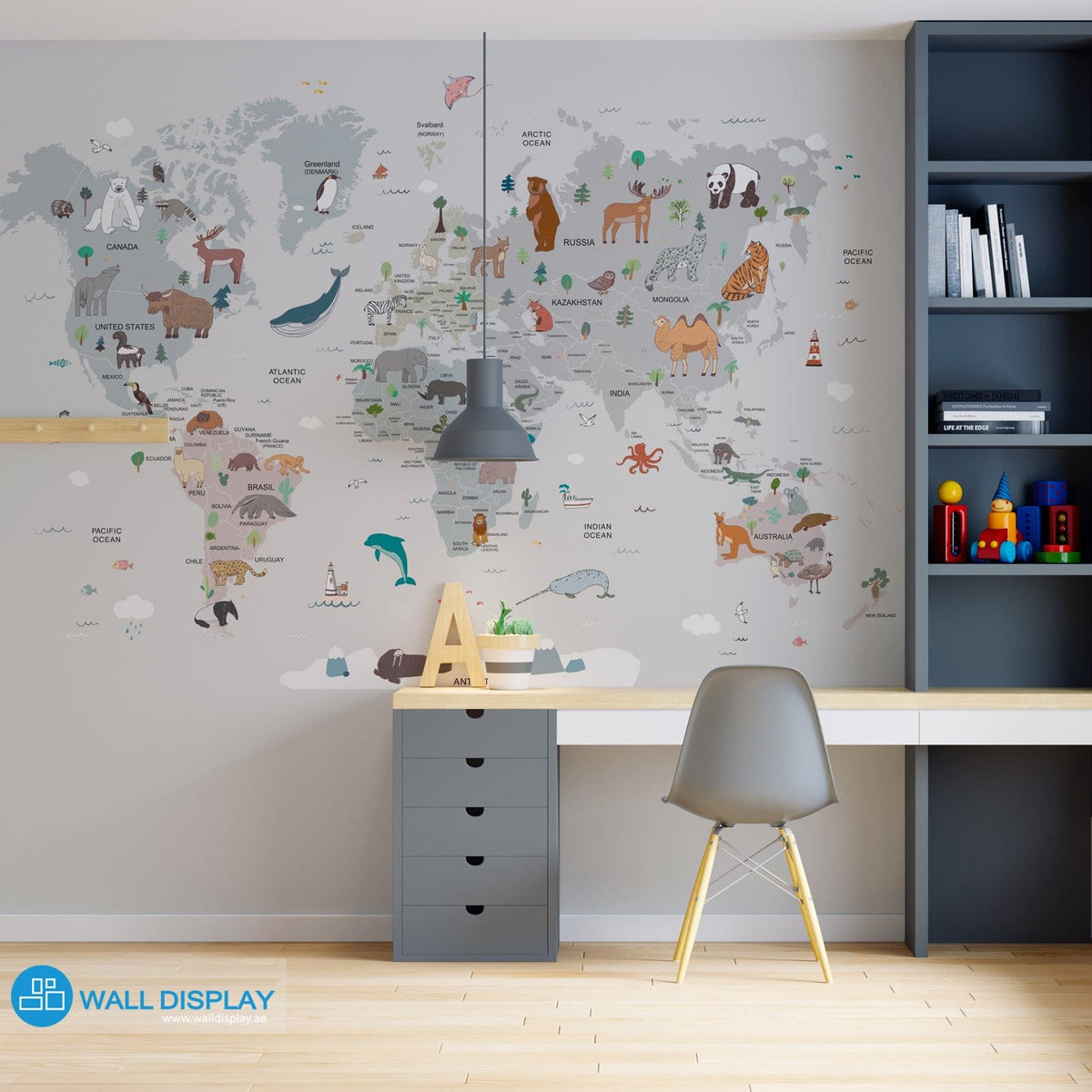 World Explorer Map - Kids Wallpaper in dubai, Abu Dhabi and all UAE